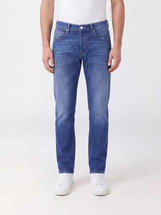 Nine In The Morning Jean droit en denim extensible taille mi-haute &agrave; cinq poches