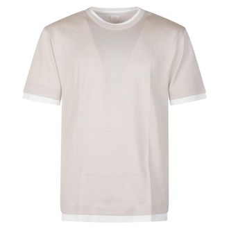 Eleventy Homme, Tops, Blanc, Taille: M T-Chemises