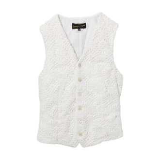Comme Des Gar&ccedil;ons Gilet au crochet - Femme - Vestes - Blanc - Taille: 38 FR