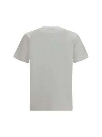 Burberry Mens Cotton T-Shirt Chalk T-Shirts And Polos