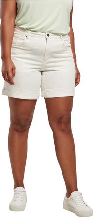 Urban Classics Damen Ladies Organic Stretch Denim 5 Pocket Shorts Jeans-Shorts, Offwhite raw, 27