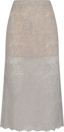 Rotate Rotate Birger Christensen, Femme, Jupes, Gris, Taille: 42 FR Flower Mesh Pencil Skirt