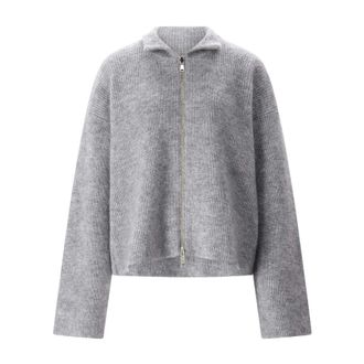 Fabiana Filippi Reversible Cardigan mit Rei&szlig;verschluss - - Knitwear - Damen - Grau - S