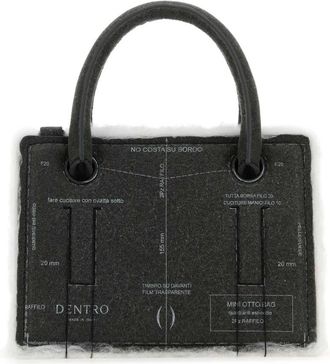 DENTRO Femme, Sacs, Gris, Taille: ONE Size Borsa