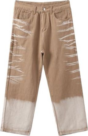 Generic Jean Homme Jeans Homme Jean Homme Regular Confortable Classique &Eacute;t&eacute; R&eacute;tro D&eacute;grad&eacute; Ample - Coupe Large Polyvalente, Tendance Saison Chaude avec Esprit 