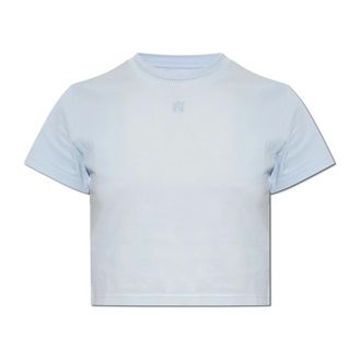 Amiri Logo T-Shirt - - Tops - Damen - Blau - XS
