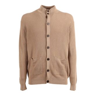 Ballantyne Homme, Pulls, Beige, Taille: XL Rice Stitch Cotton Cardigan