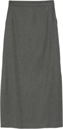 Antonelli jupe crayon à détails de fermetures zippées - Gris