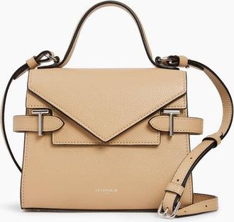 Le Tanneur Kleine Handtasche Emilie aus genarbtem Leder mit Doppelklappe