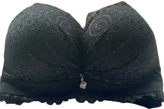 Generic CHJAN Soutien-gorge push-up extr&ecirc;me de 8 cm - Sans armature, coussinets suppl&eacute;mentaires amovibles, lingerie plongeante profonde pour un maximum de lev