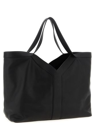 Saint Laurent Mens Calfskin Tote Black Leather