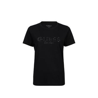 Guess T-shirt &agrave; logo strass en coton
