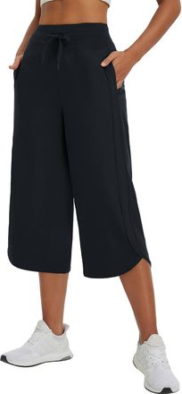 Baleaf Damen Sommerhose Lockere Freizeithose Leichte Hosen sind atmungsaktiv Schwarz XL