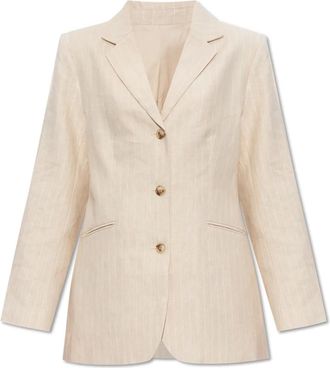 Possé Posse, Femme, Vestes, Beige, Taille: 38 FR Leon Blazer