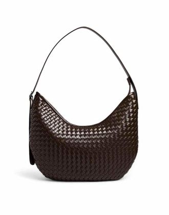 NA-KD Sac &agrave; main rond tress&eacute; - Marron