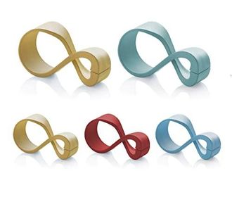 Guzzini Eco-Kitchen, Infinite, Lot de 5 Clips en Plastique recyclé - Multicolore - 19610052