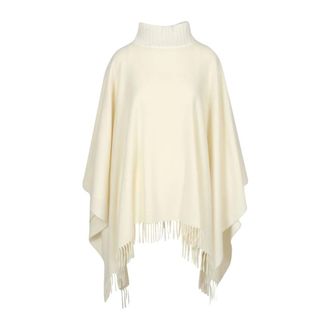 Gran Sasso Femme, Vestes, Beige, Taille: 38 FR Cashmere Cape Turtleneck