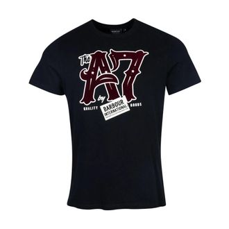 Barbour Homme, Tops, Noir, Taille: L T-shirt graphique moto