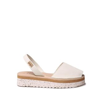 Toni Pons Abarca für Damen aus Nubukleder - SINEU-N Beige, 35 EU