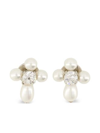 Simone Rocha boucles doreilles à ornements - Argent