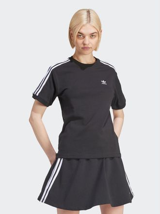 adidas T-Shirt 3-Stripes IU2420 Schwarz Regular Fit