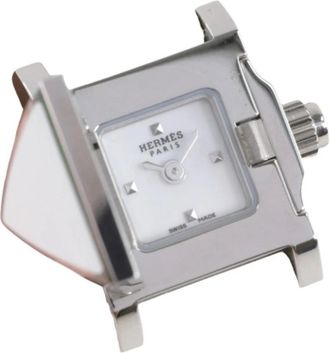 Herm&egrave;s Montre Medor Rock Quartz Pre-owned - Femme - Pre-owned - Blanc - Taille: ONE Size
