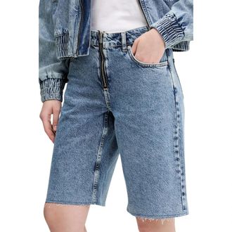 Karl Lagerfeld Relaxed Denim Shorts - - Shorts - Damen - Blau - W24