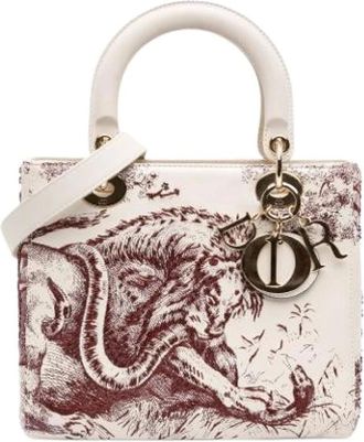 Dior Sac Lady Pre-owned - Femme - Pre-owned - Blanc - Taille: ONE Size