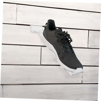 Aboofan 4 Stück Klarer Schuhdisplayständer für Sneaker und High Heels Platzsparendes Stabiles Schuhregal für Einzelhandel und Schuhgeschäfte Minimalistisches 