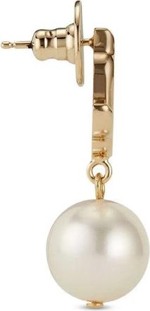 Jimmy Choo London Pearl Earrings - Gold