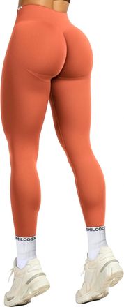 Smilodox Leggings Damen Amaze Pro mit Scrunch, Butt Lift Sporthose High Waist V-Shape Trainingshose Seamless Blickdicht Yogahose F&uuml;r Sport Fitness Alltag, Gr&ouml;&szlig;