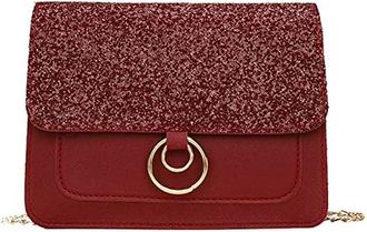 Generic Sac à bandoulière tendance en cuir synthétique pour femme - Couleur unie - Pour téléphone portable - Sac à bandoulière - Sac à déjeuner avec bandouliè