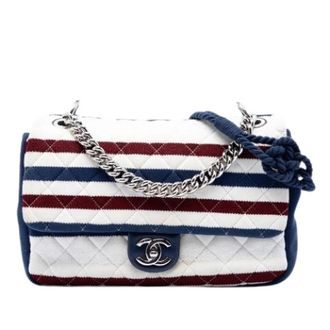 Chanel Pre-owned Gesteppte Gestreifte Jersey Satchel - - Pre-owned - Damen - Mehrfarbig - ONE SIZE