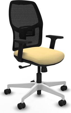 Piqueras y Crespo Alfera Hochstuhl mit 2D-Armlehnen, h&ouml;henverstellbare Lendenwirbelst&uuml;tze, ausgestattet mit 4 Positionen und Schneideschaum. Mit Rollen von 65 mm Nylon,