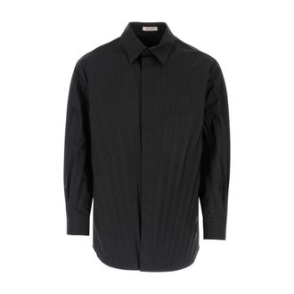 Valentino Garavani Gestreiftes Langarmhemd - - Shirts - Herren - Schwarzk - M