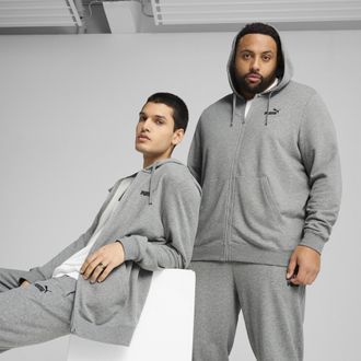 Puma Essentials No. 1 Logo Kapuzenjacke Herren, Kleidung, Grau, L