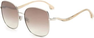 Jimmy Choo London Femme, Accessoires, Gris, Taille: ONE Size Lunettes de soleil en m&eacute;tal gris Mamie-S-3Yg
