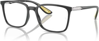 Ray-Ban Rb7240m Optics Scuderia Ferrari Collection Grau Fassung Klar Glas Polarisiert 54-18