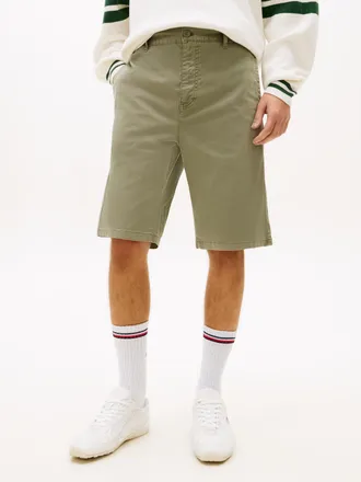 Tommy Jeans Chinoshorts TOMMY JEANS TJM OTIS COTTON CHINO, Herren, Gr. 31, N-Gr, utility sage, Web, Obermaterial: 96% Baumwolle, 4% Elasthan, unifarben, regular f
