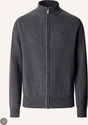 Hackett Pullover Lambswool Fzip grau