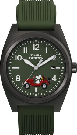 Timex Uhren - Quarz-Analoguhr Timex X Peanuts Expedition Capston - Gr. unisize - in Gr&uuml;n - f&uuml;r Damen