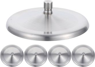 BESTONZON Edelstahl Becherdeckel 3 St&uuml;ck Runde Tassen Abdeckung 3.74 Zoll Durchmesser Korrosionsbest&auml;ndig Und Auslaufsicher Ideal F&uuml;r Kaffee Bierkr&uuml;ge Und Weing