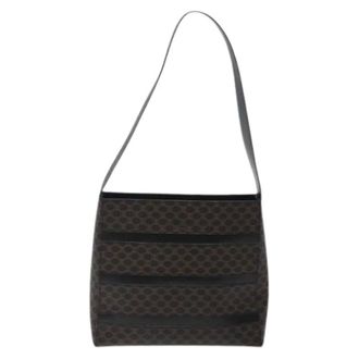 Celine Pre-owned Sac bandouli&egrave;re vintage macadam - Femme - Pre-owned - Noir - Taille: ONE Size