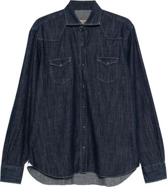 Barba Chest-pocket Denim Shirt