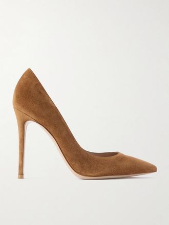Gianvito Rossi Escarpins En Daim 105 - Marron
