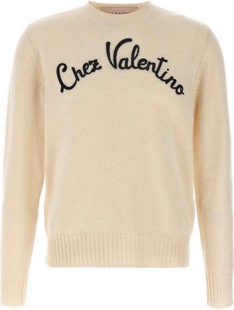 Valentino Garavani Pull Col Rond - Beige