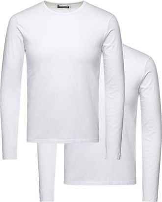 Jack & Jones Langarmshirt (Set, 2er-Pack) in Unifarben