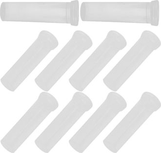 NUOBESTY TOBBOMEY 10 St&uuml;ck Teiliges Gro&szlig;e Transparente Blumen wasserr&ouml;hrchen mit Kappen Wiederverwendbare Kunststoff fl&auml;schchen zur Blumennahrung Leicht Einset