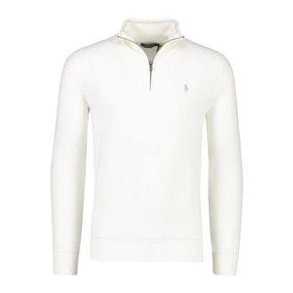 Polo Ralph Lauren Homme, Pulls, Blanc, Taille: L Pull &agrave; Demi-Zip