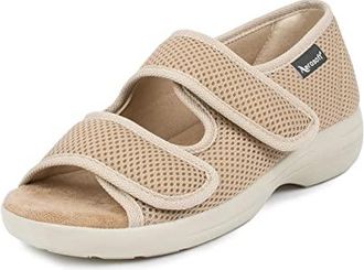 Aerosoft Sandales de rééducation, élastique 06, sans pression, adaptables, pour homme et femme (beige, EU 40)